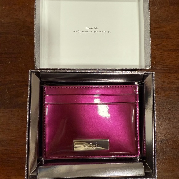 kate spade | Accessories | Kate Spade Kenzie Dark Raspberry Card Holder ...